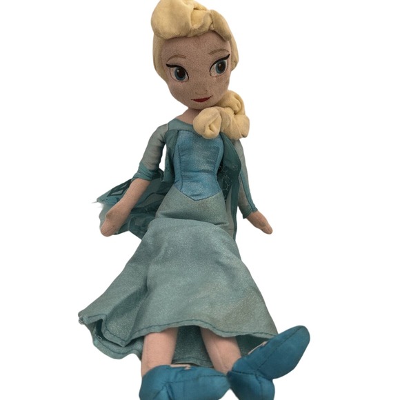 Disney | Toys | Frozen Elsa Plush Toy Doll 2 Blue Gown Disney Store ...